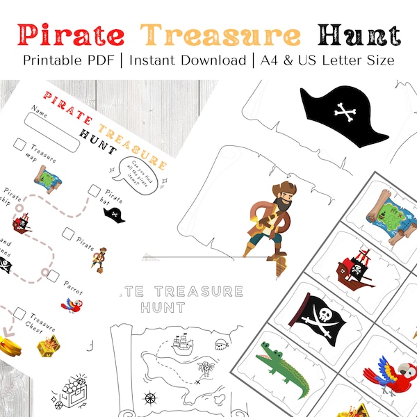 Pirate Treasure Hunt - Etsy