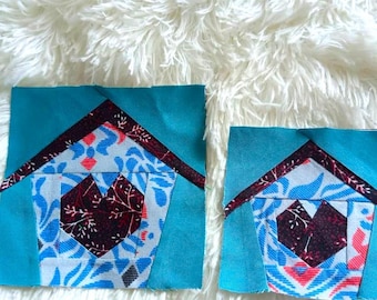 Mini House Awning Foundation Paper Piecing Sewing Template Pattern ...