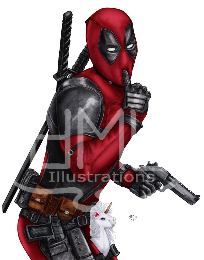 Deadpool Stand-up or Print | Etsy