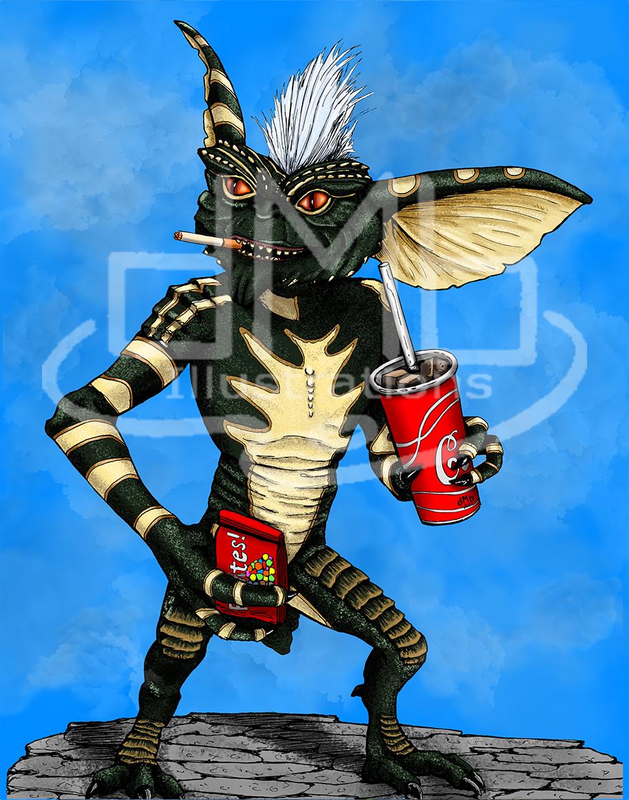 Gremlins Stripe Stand-up or Print - Etsy