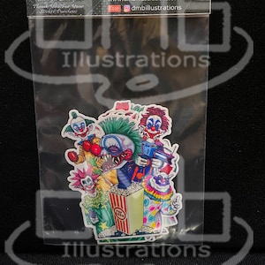 Killer Klowns Weatherproof Stickers - Set or Individual - Etsy