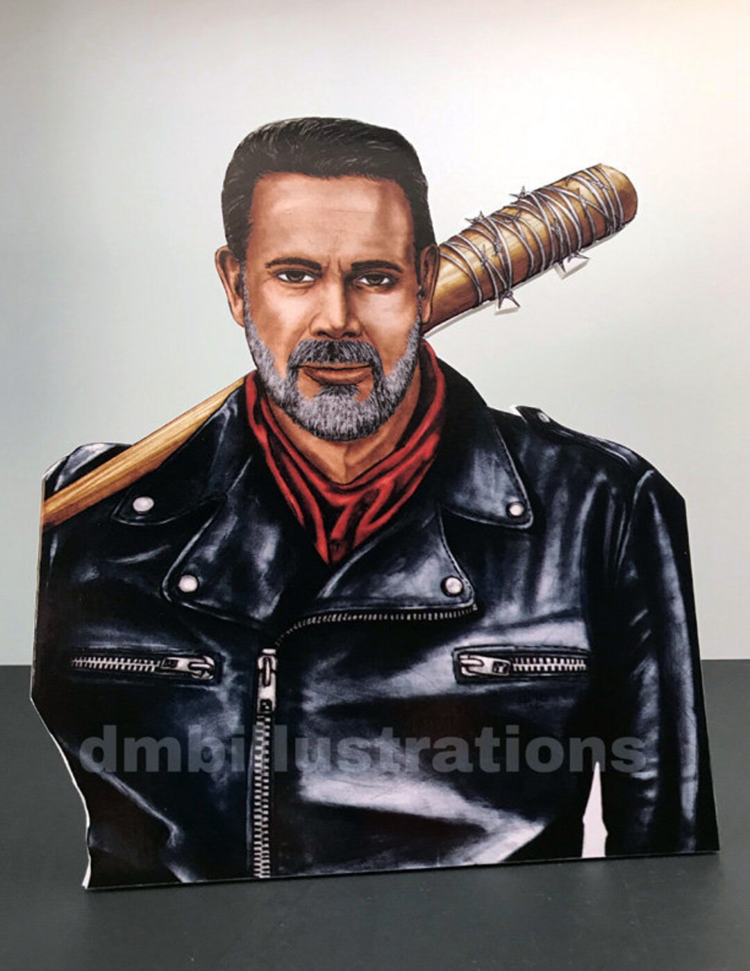 Negan the Walking Dead Stand-up or Print - Etsy