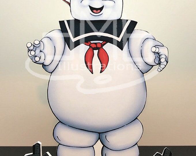 Ghostbusters Stay Puft Marshmallow Man Stand-up or Print - Etsy