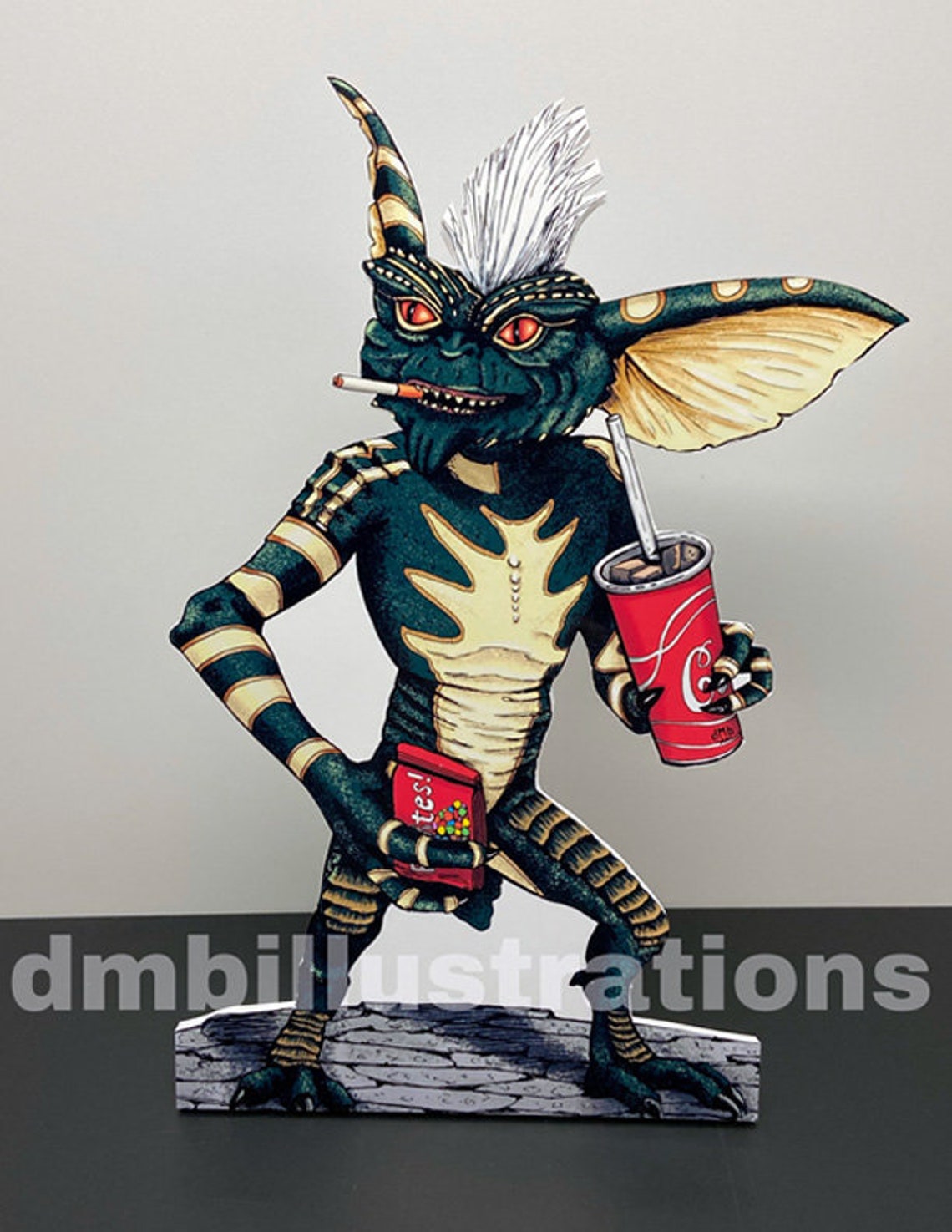 Gremlins Stripe Stand-up or Print - Etsy