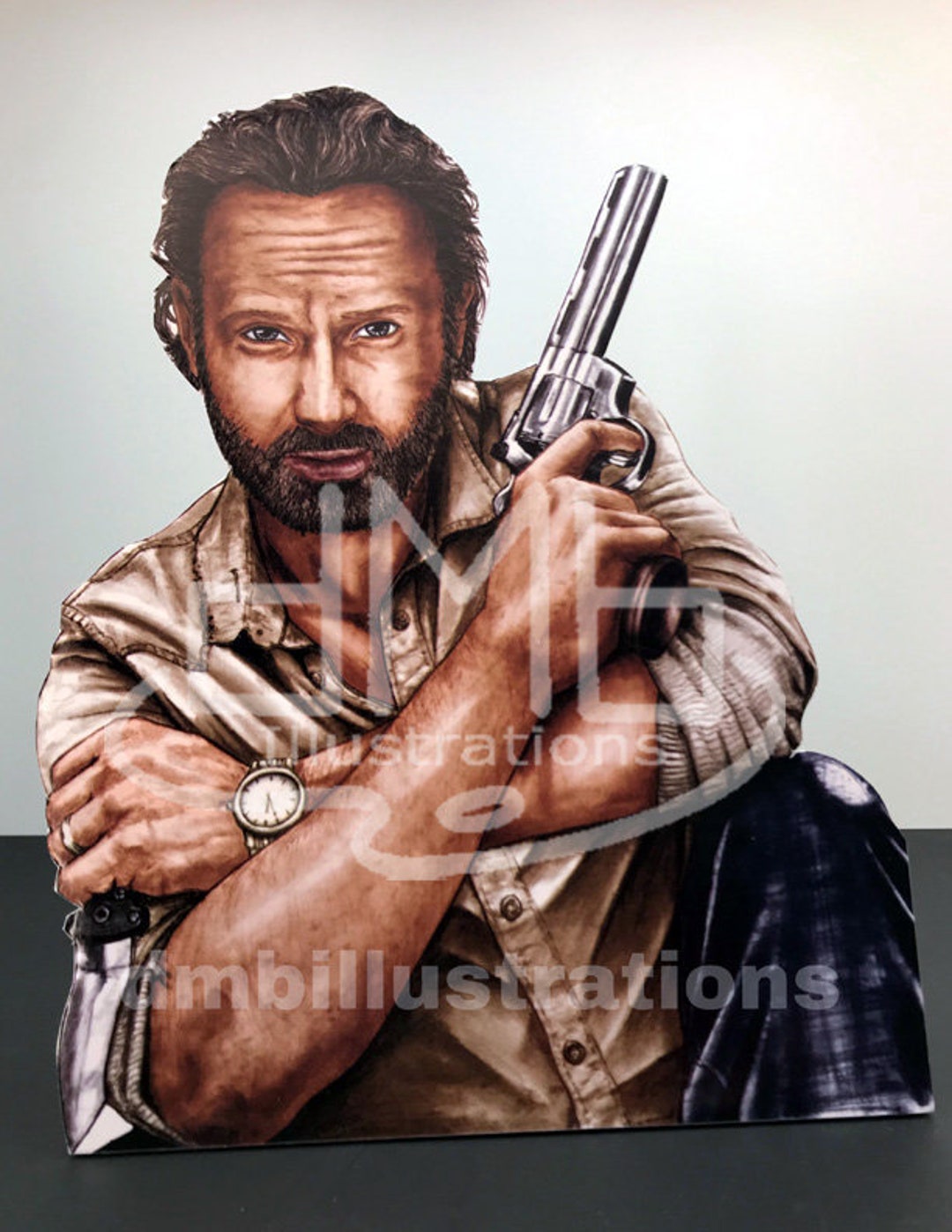 Rick Grimes - the Walking Dead Stand-up or Print - Etsy