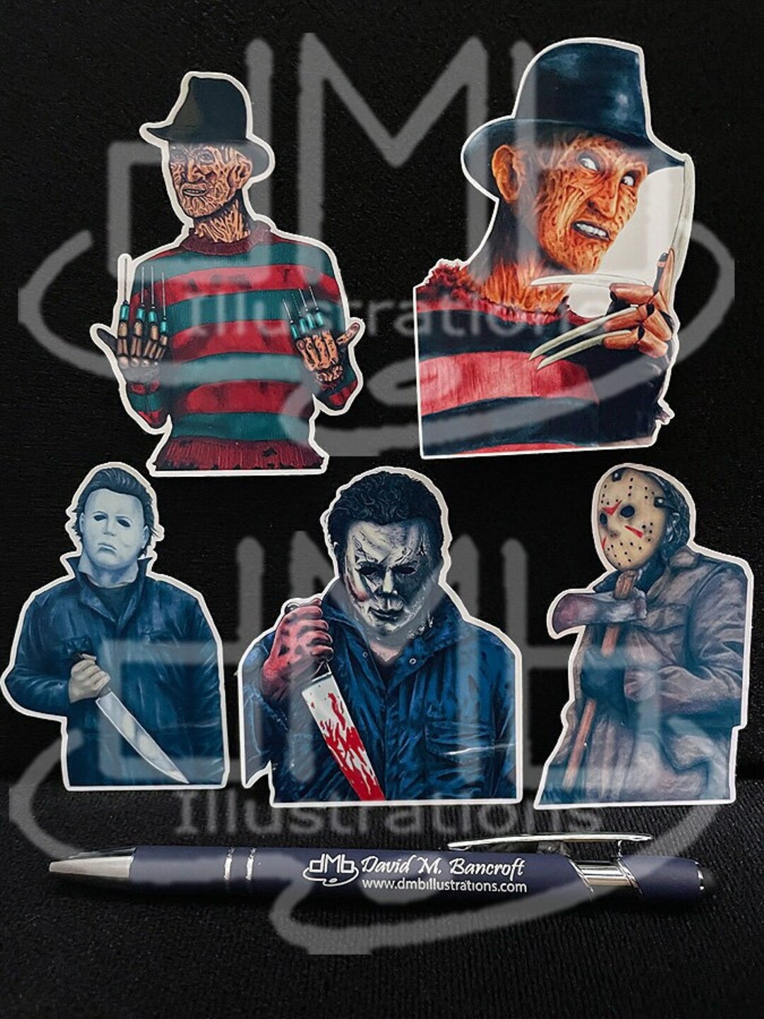 Slashers Weatherproof Stickers - Set or Individual - Etsy
