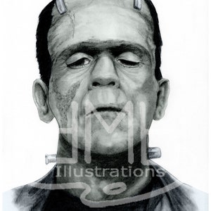Frankenstein Monster Stand-up or Print - Etsy