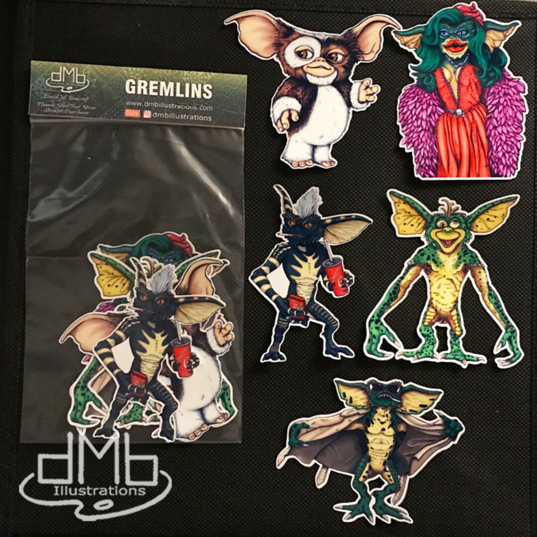 Gremlins Waterproof & Weatherproof Stickers - Set or Individual - Etsy