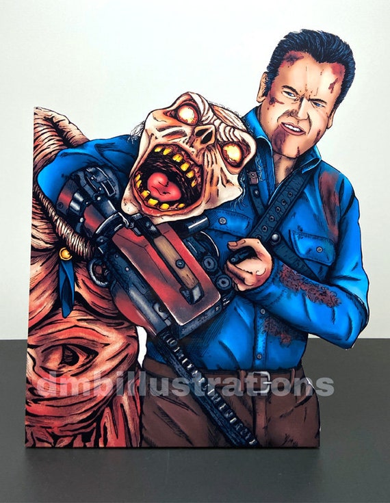 Ash Vs Deadite Stand-up or Print | Etsy