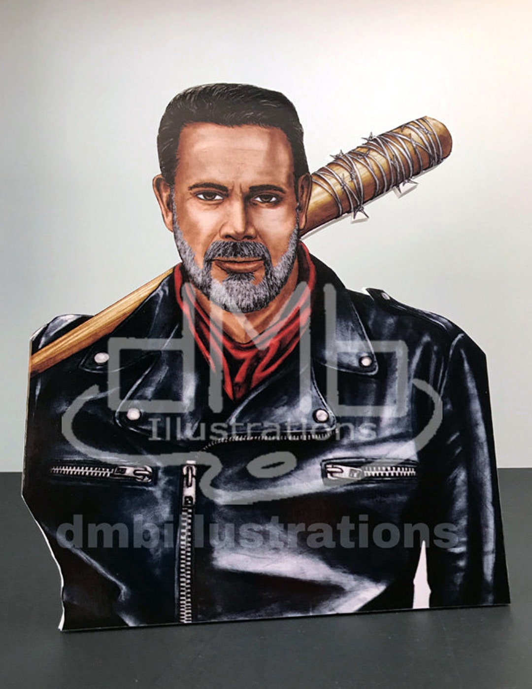 Negan - the Walking Dead Stand-up or Print - Etsy