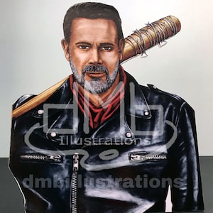 Negan - the Walking Dead Stand-up or Print - Etsy