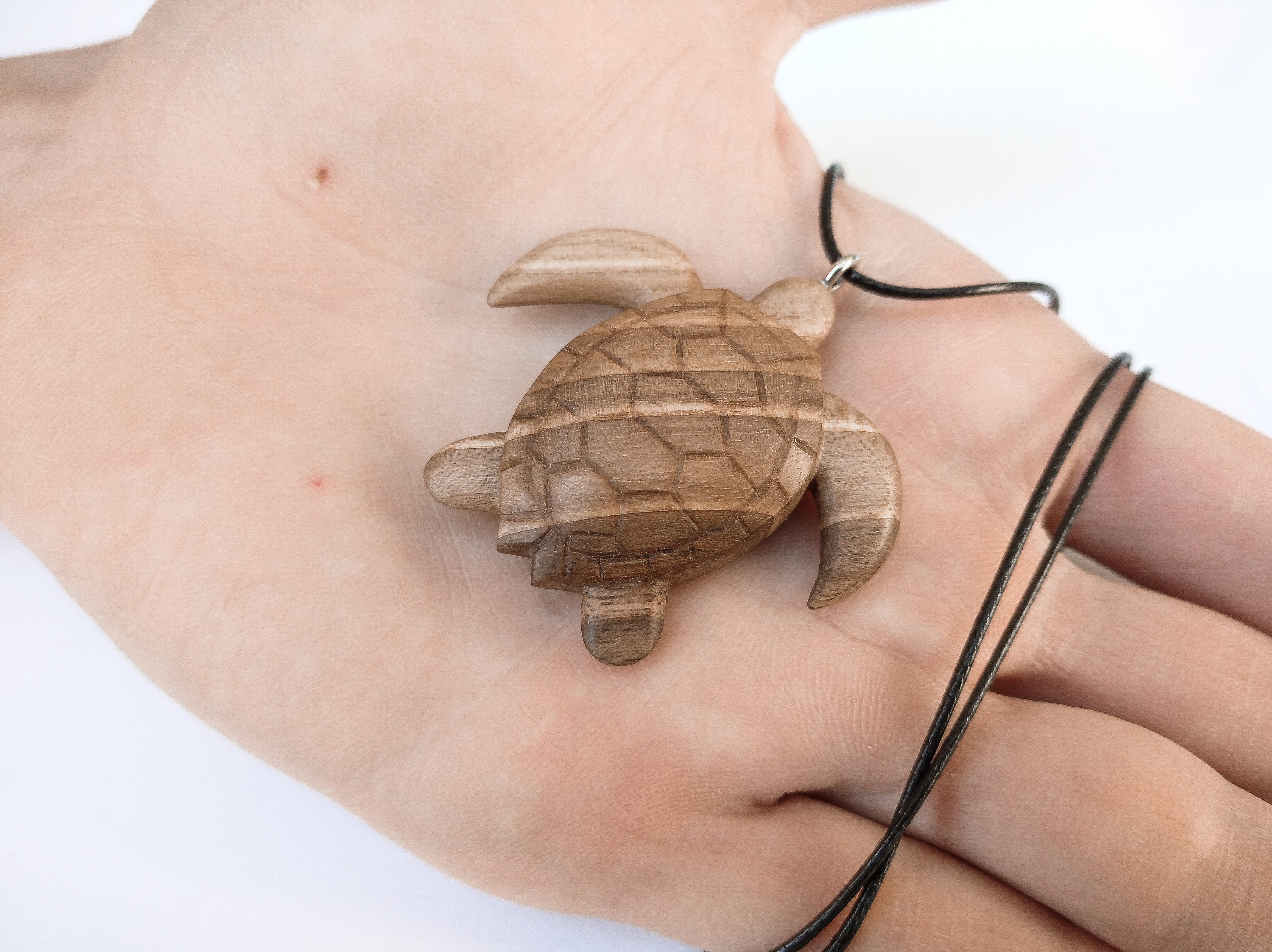 Turtle Pendant Hand Carved Wooden Turtle Neklace Turtle - Etsy