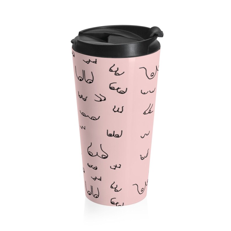 Pink Boob Travel Mug / Feminist Mug / Feminist Gift / Girl - Etsy