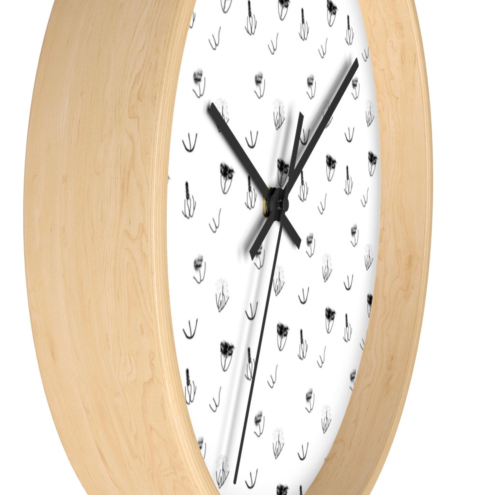 Vaginas Wall Clock | Pussy Print Clock | Vulva Decor | Feminist Office ...