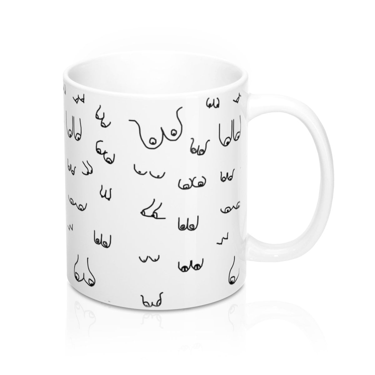 Boobie Mug Boob Coffee Cup Boobies Teacup Breast Cancer - Etsy