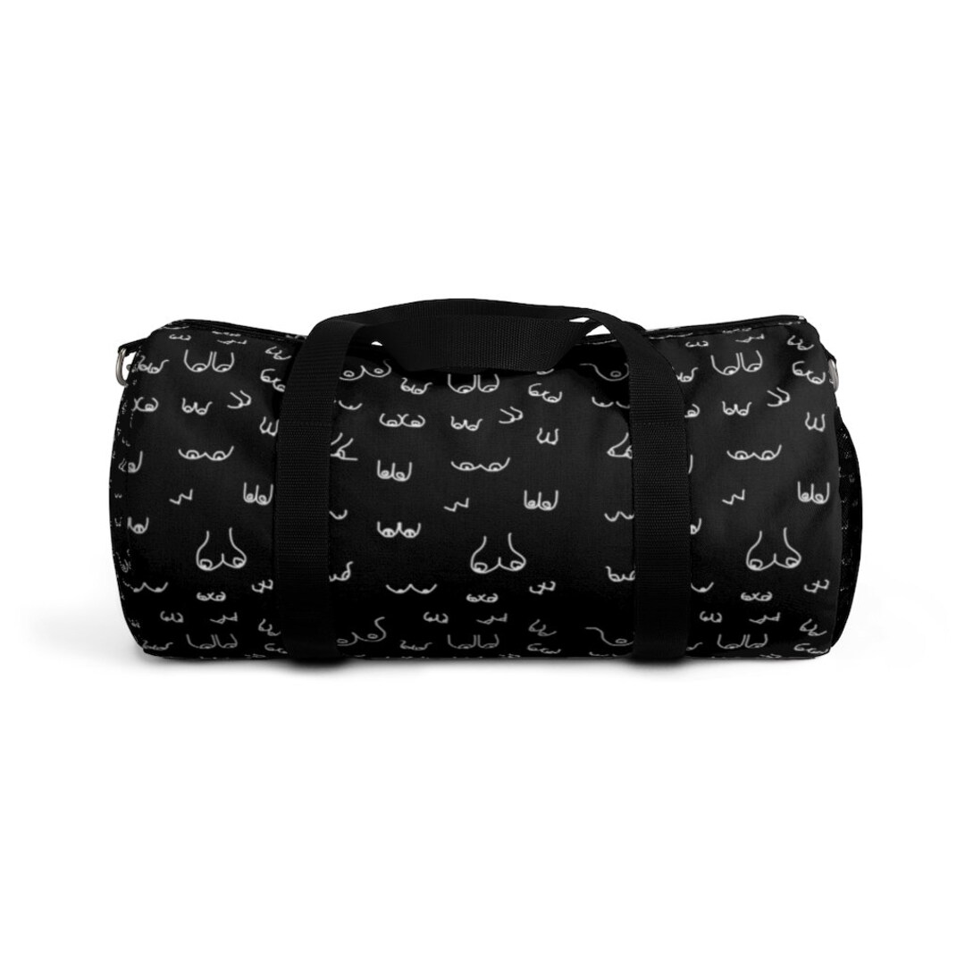 Black Boob Duffel Bag Boobie Travel Bag Boobies Bag Etsy