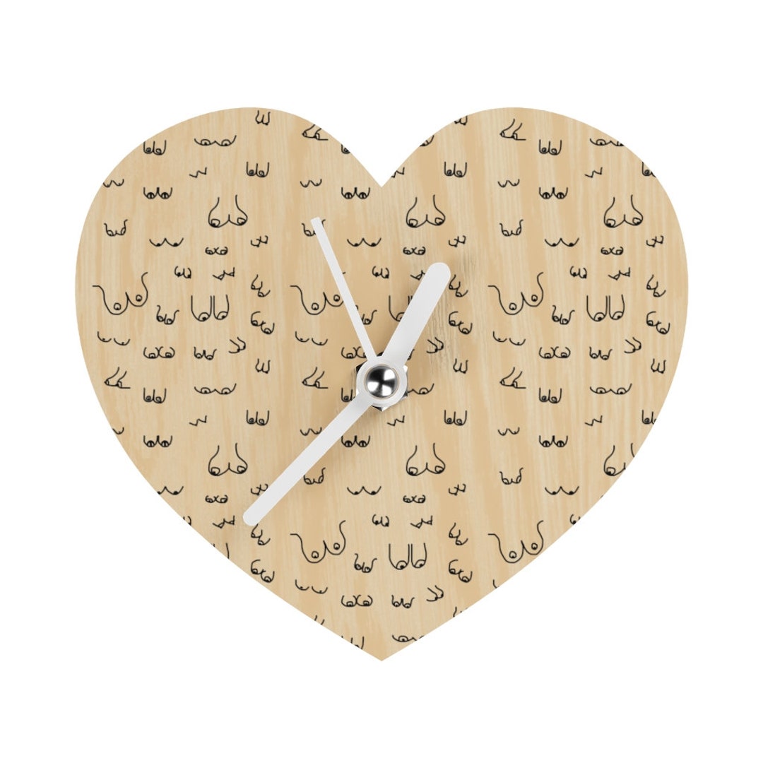 Boob Clock Boobie Wall Clock Boobs Wall Decor Titties - Etsy