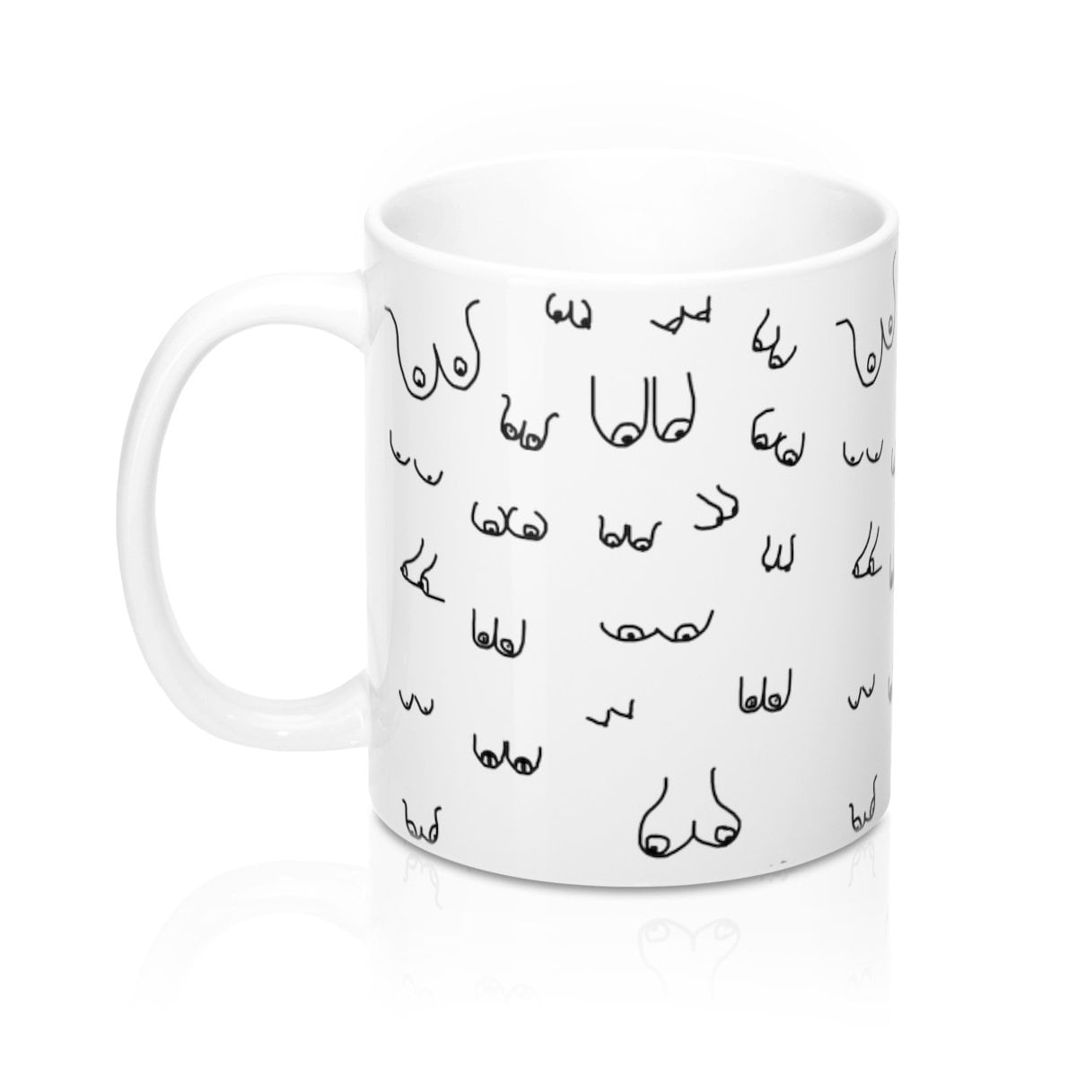 Boobie Mug Boob Coffee Cup Boobies Teacup Breast Cancer - Etsy