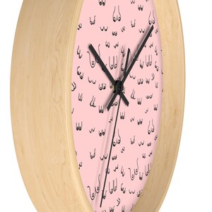 Pink Boob Wall Clock Breast Cancer Awareness and Research | Etsy