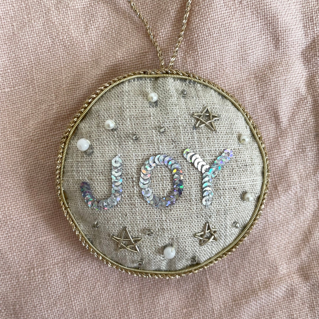 Joy Bauble for Christmas Decoration Gift in Natural Irish - Etsy
