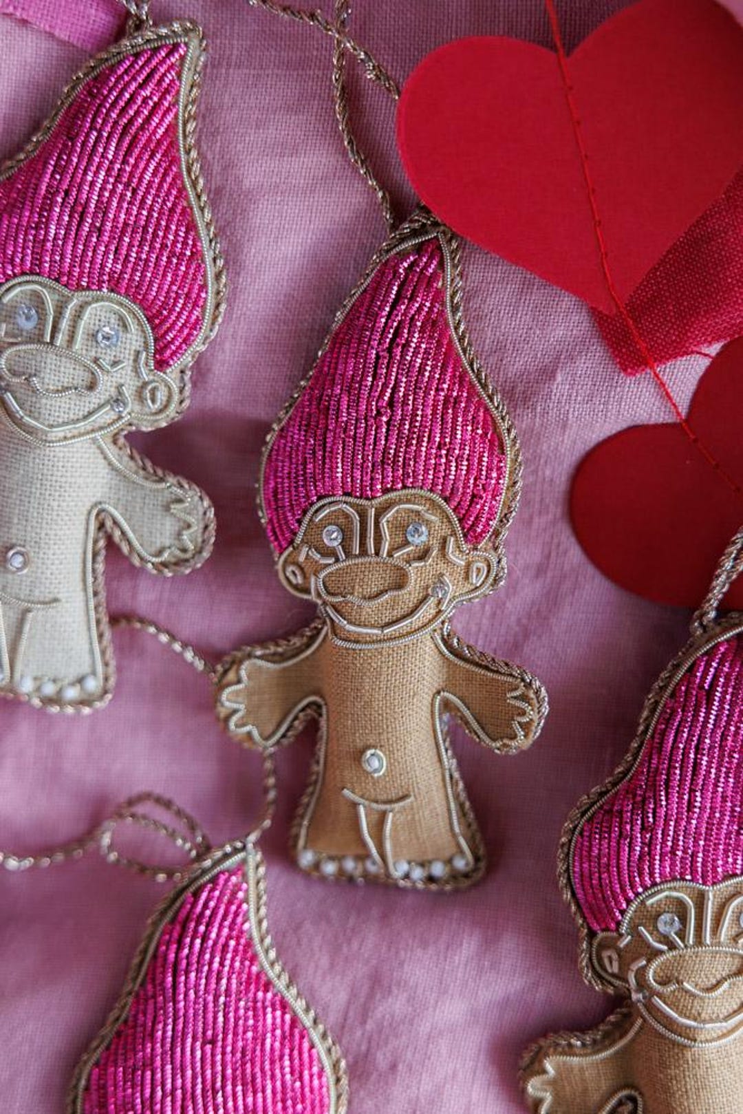 Troll Christmas Tree Decoration Holiday Festive Ornament Handmade in ...