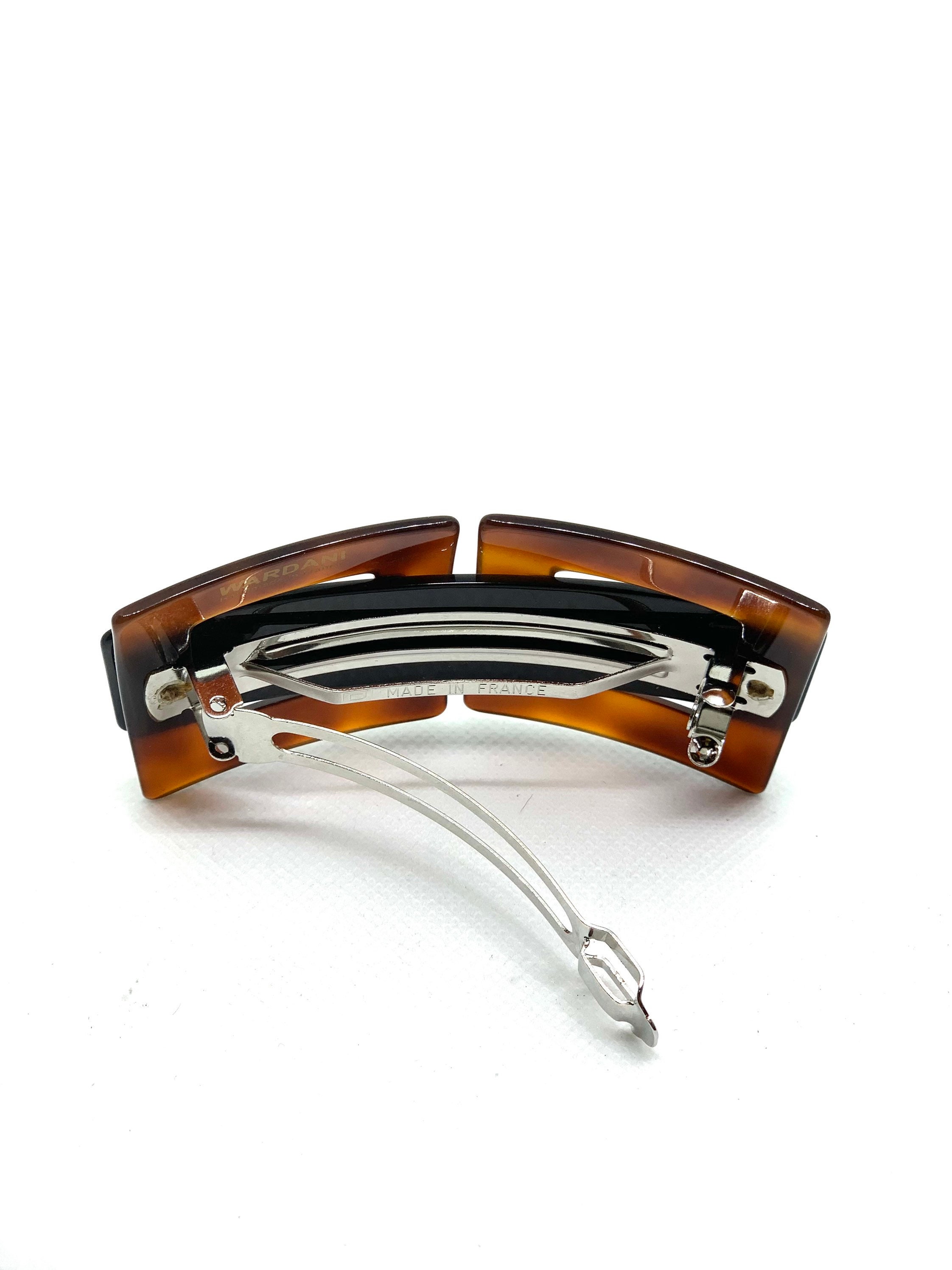 Wardani, Large French Tortoiseshell Barrette Handmade in France Double ...