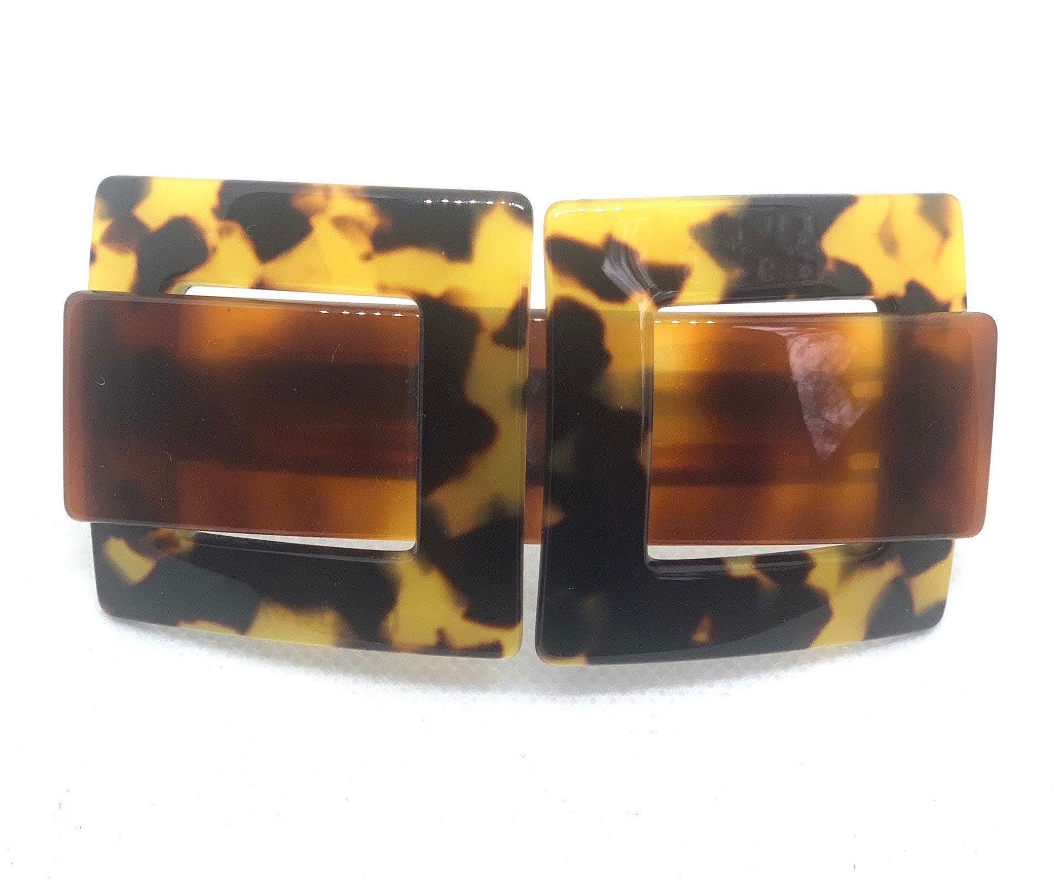 Wardani, Large French Tortoiseshell Barrette Handmade in France Double ...