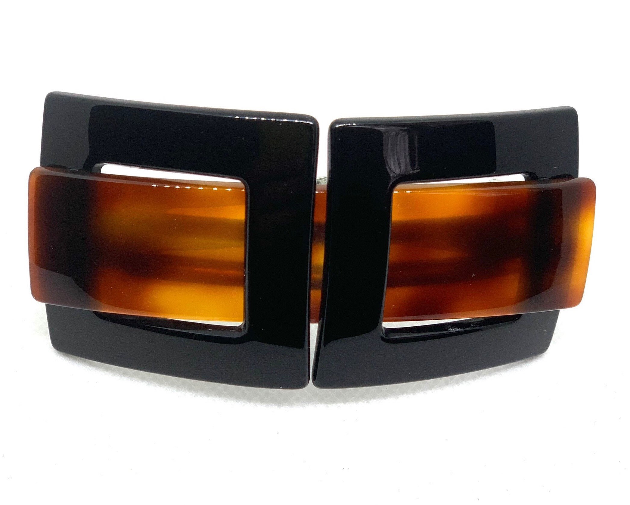 Wardani, Large French Tortoiseshell Barrette Handmade in France Double ...