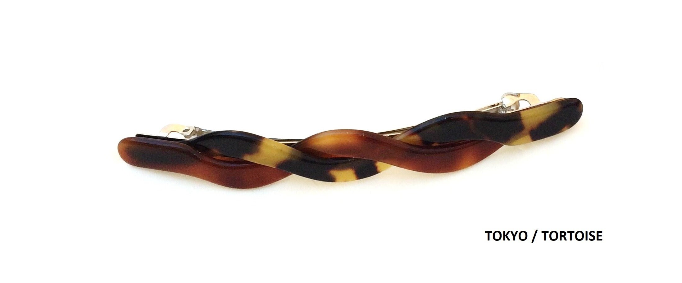 Wardani, Long Braided French Tortoise Barrette Handmade in France ...