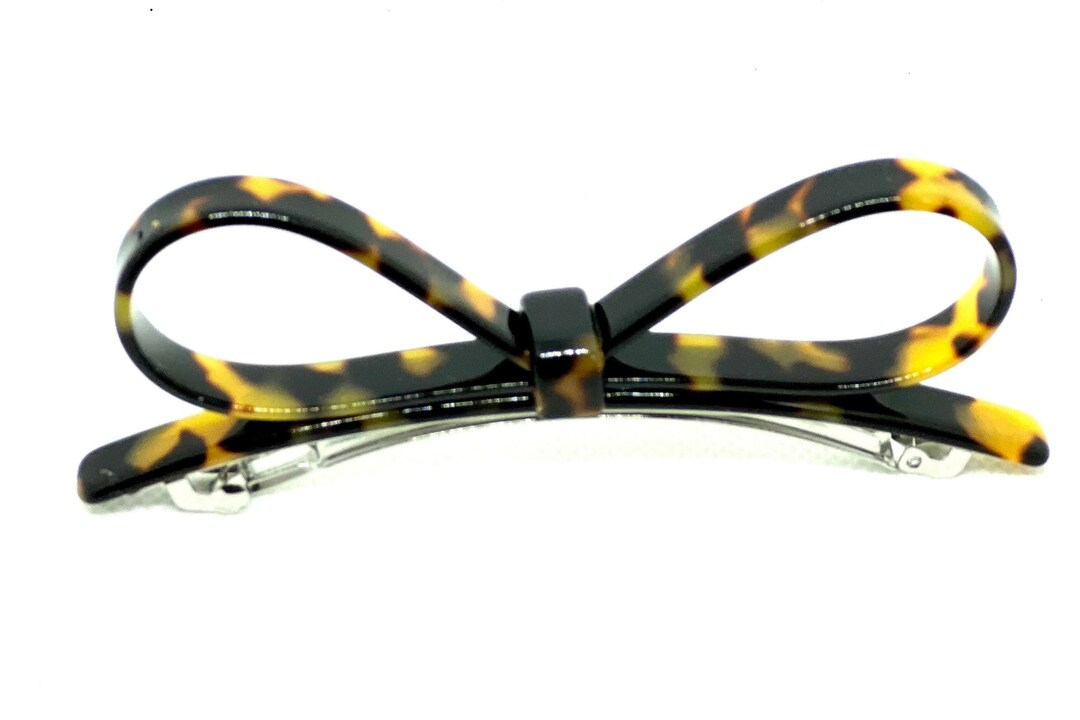 Wardani, Lace Bow Barrette Tortoiseshell Handmade in France 11.5 Cm - Etsy