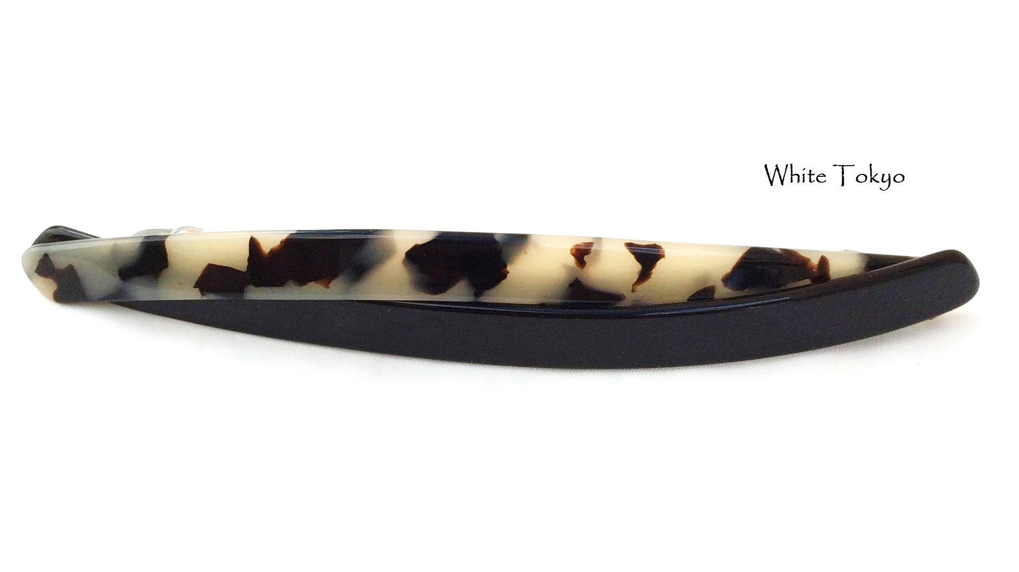 Wardani Twisted Long French Tortoise Barrette Tortoiseshell - Etsy