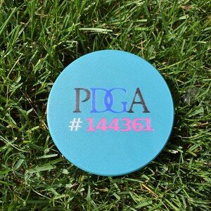 3D Printed PDGA Number Mini Disc - Etsy