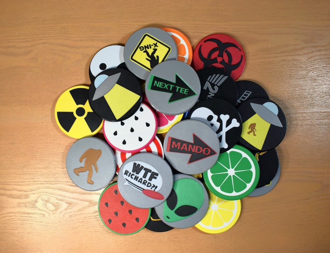 3D Printed Mini Marker Disc (multi Color) - Etsy