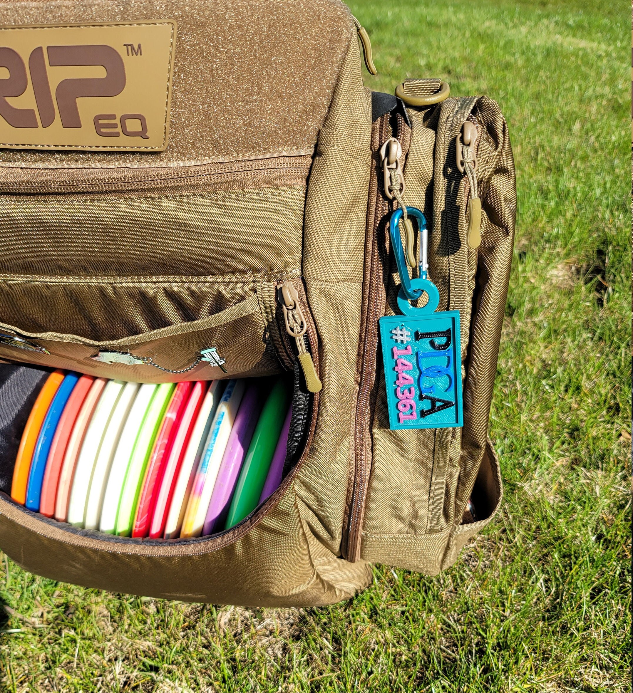 3D Printed PDGA Number Bag Tag - Etsy