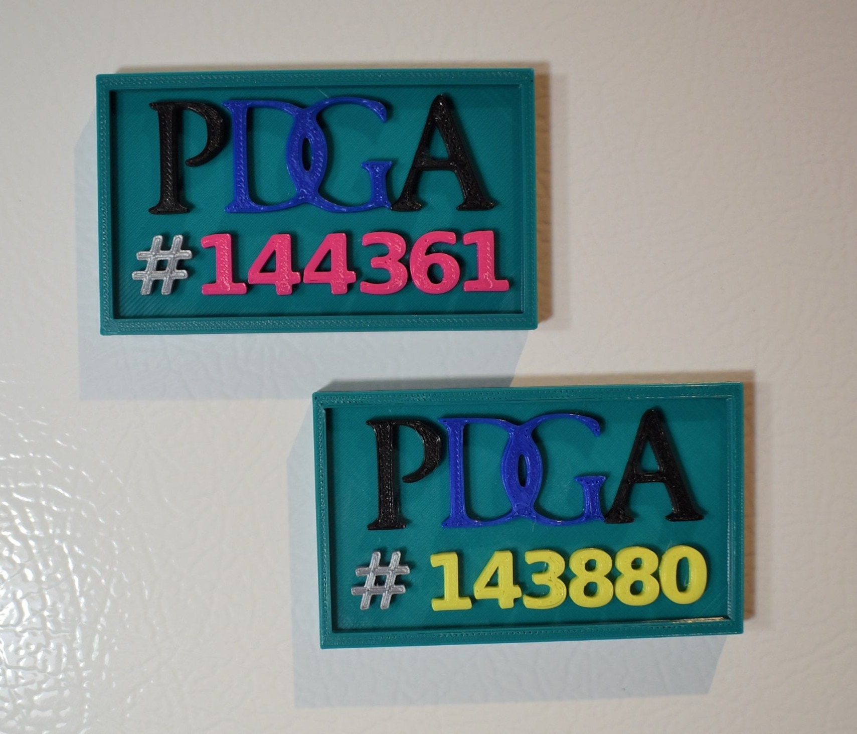 3D Printed PDGA Number Bag Tag - Etsy