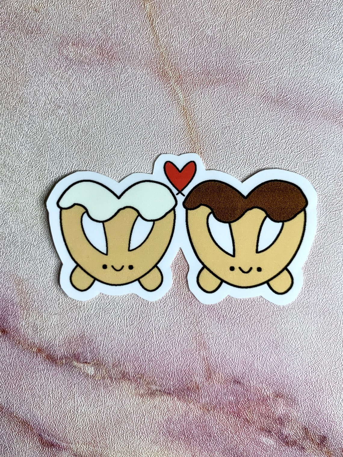 Kawaii Happy Smiling Chocolate Covered Pretzels Sticker | Etsy