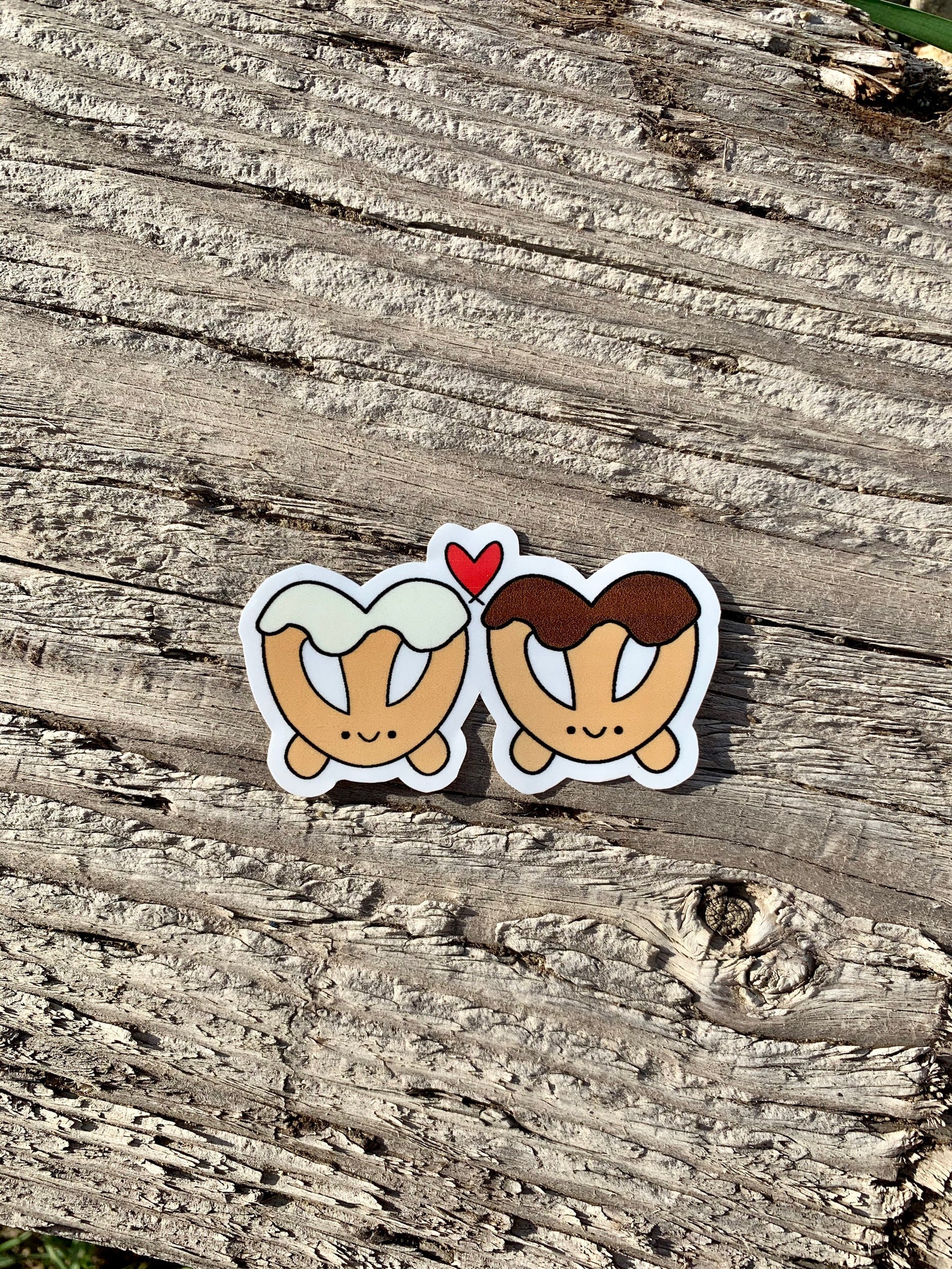 Kawaii Happy Smiling Chocolate Covered Pretzels Sticker | Etsy