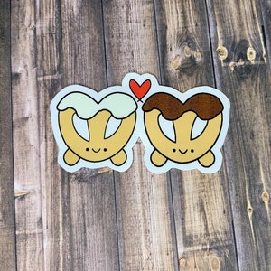 Kawaii Happy Smiling Chocolate Covered Pretzels Sticker - Etsy