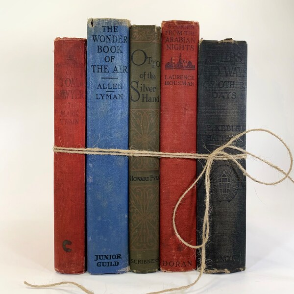 Rustic Books - Etsy