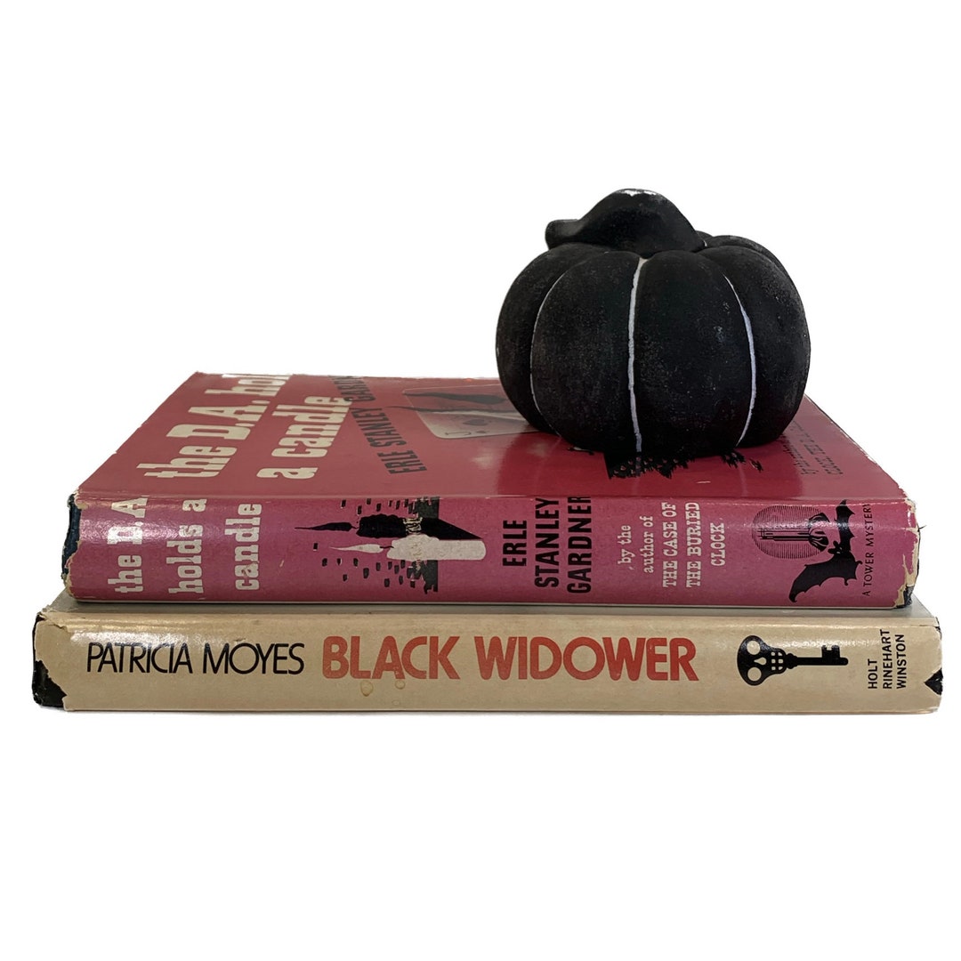 Vintage Mystery Books / Halloween Book Stack - Etsy