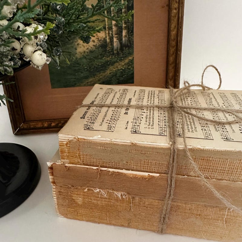 Rustic Books - Etsy
