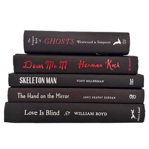 Halloween Book Stack / Decorative Books / Ghost Stories/ Black and Red ...