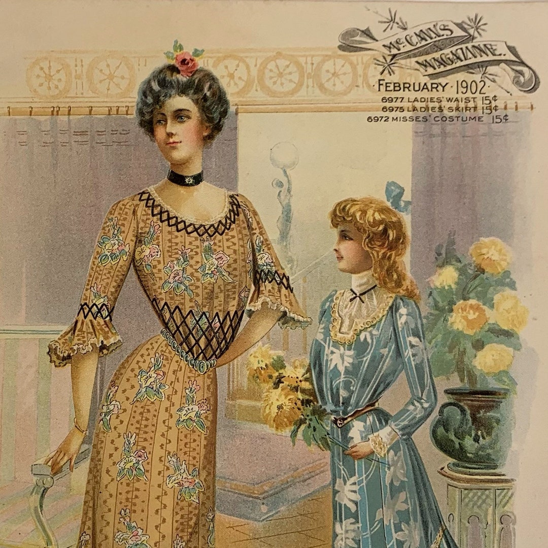 Antique 1902 Mccall’s Fashion Illustration - Etsy