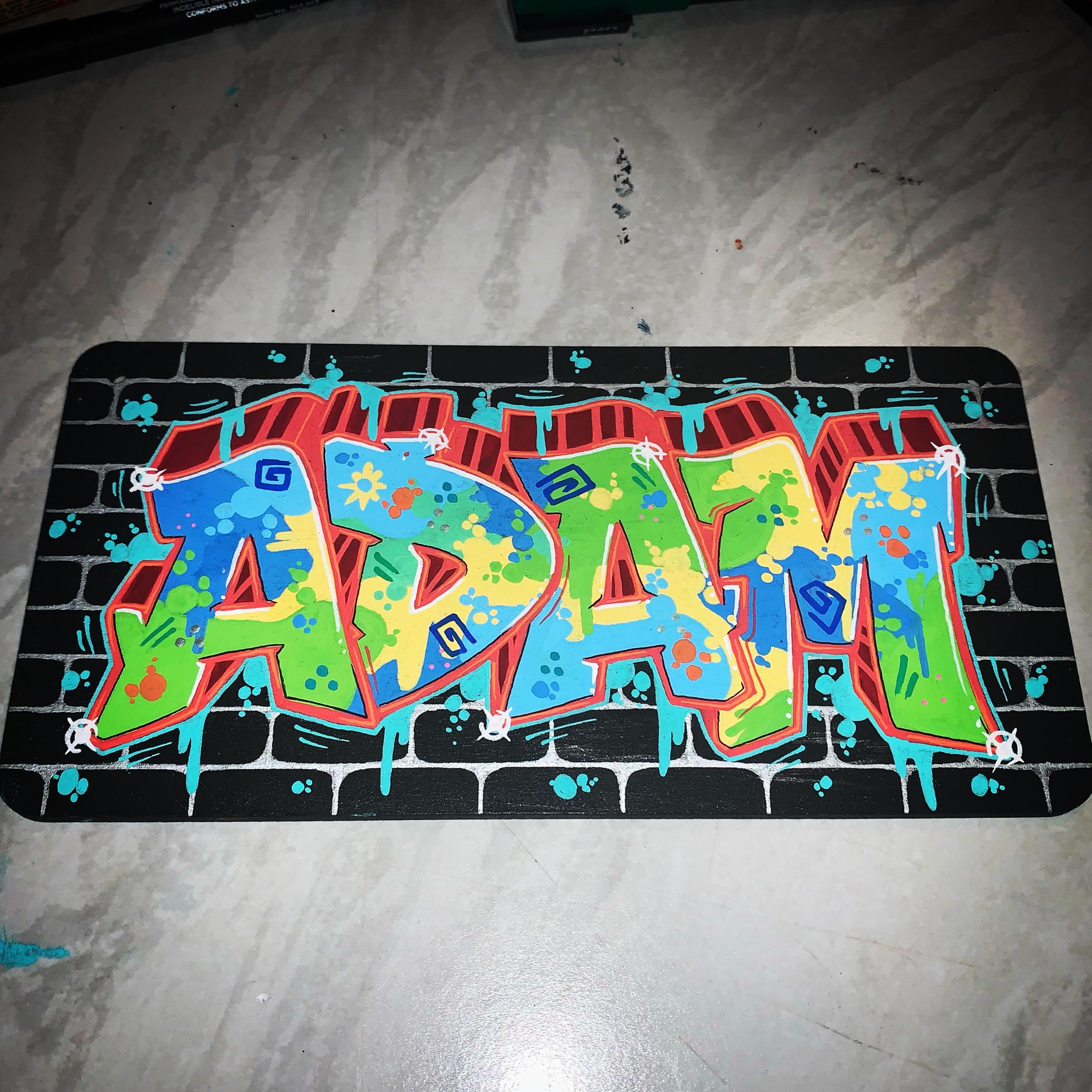 Adam Name Graffiti