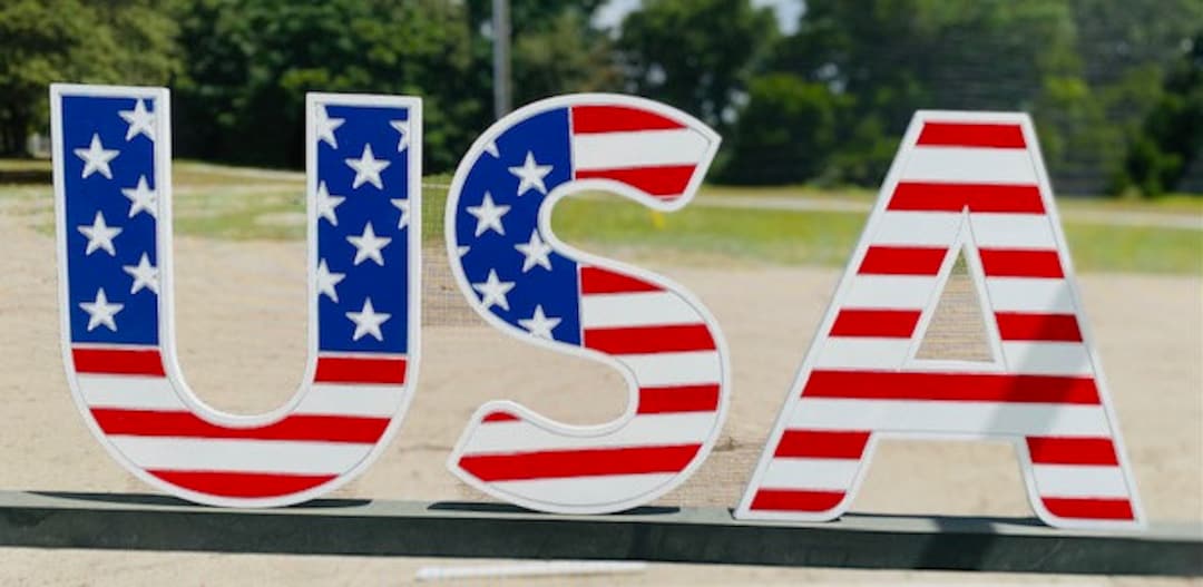 All Weather Large USA Yard Sign Patriotic Yard Art 4th - Etsy