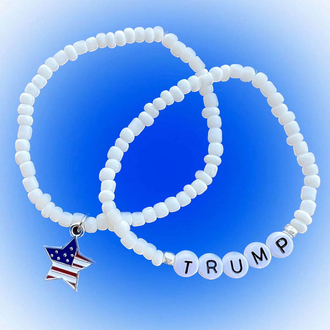 Trump 2024 Bead Bracelet Stack (comes With 2) President Donald Trump ...