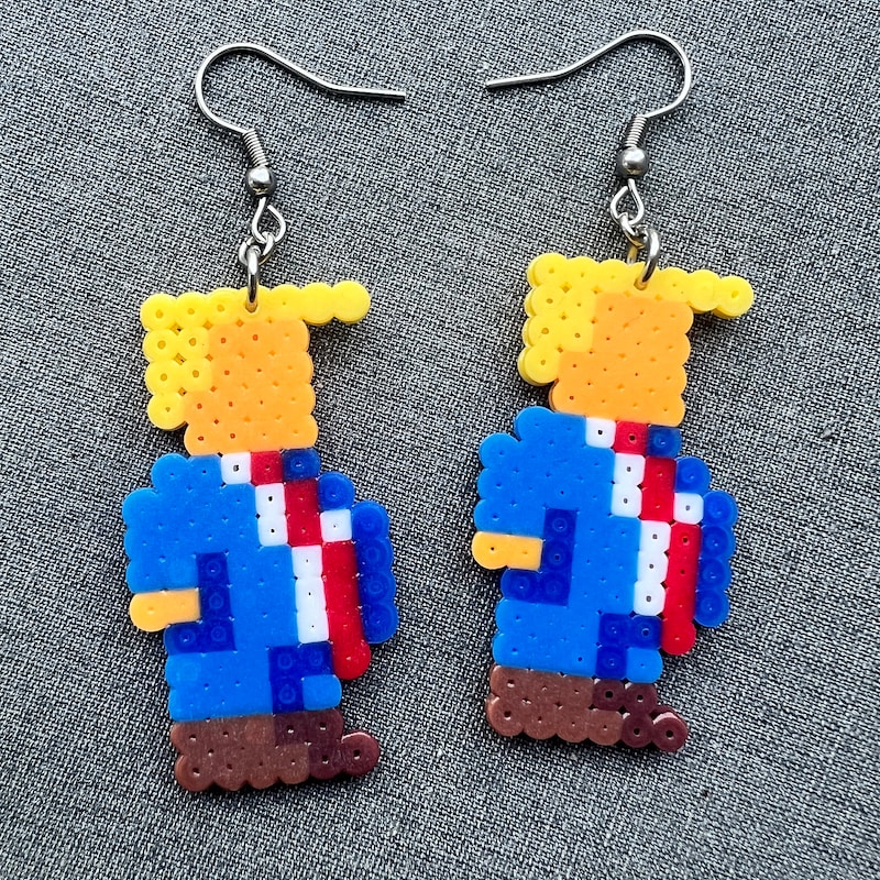 Perler Bead Earrings - Etsy