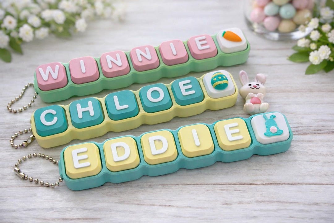 Ultimate Spring Easter Fidget Clicker-personalized Name 3D Printed ...