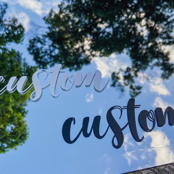 Words on Mirror - Etsy