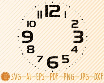 Printable clock face | Etsy